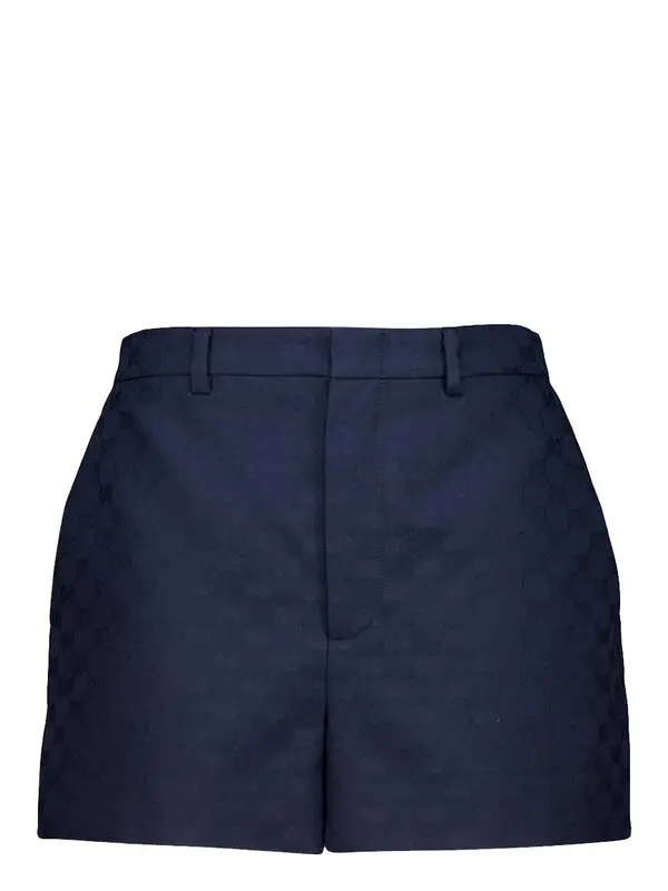Gucci Gg Casual Fit Shorts - Blue