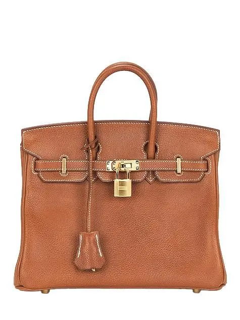 FWRD RENEW Hermes Barenia Faubourg Birkin 25 Handbag - Fauve