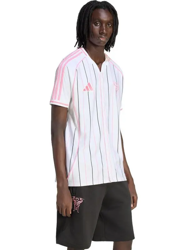 Adidas Inter Miami Cf Baseball Jersey - White / Bliss Pink