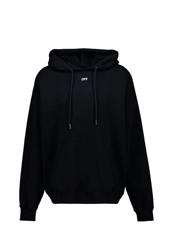 Off-White 3d Arrow Spray Skate Hooded Sweatshirt - Black