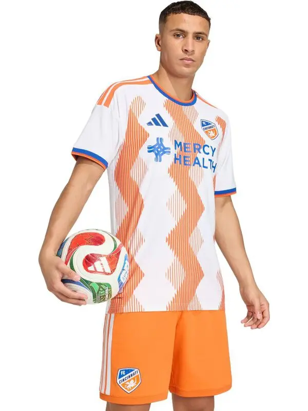 Adidas Fc Cincinnati 26/27 Away Authentic Jersey - White / Orange