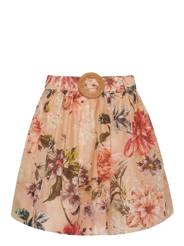 Cara Cara Alba Mini Skirt - Margaux Bloom Ginger