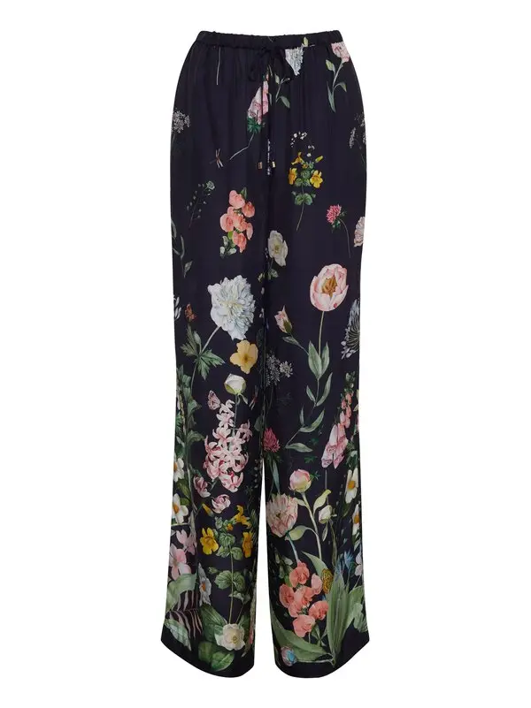 Cara Cara Girona Printed Pants - Bloomsfield Navy