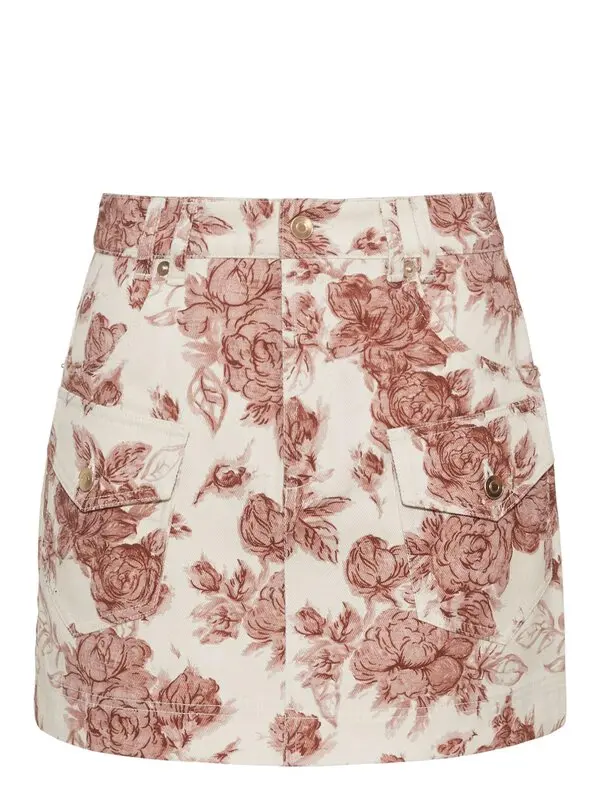 Cara Cara Wayne Mini Skirt - Tossed Floral Ginger