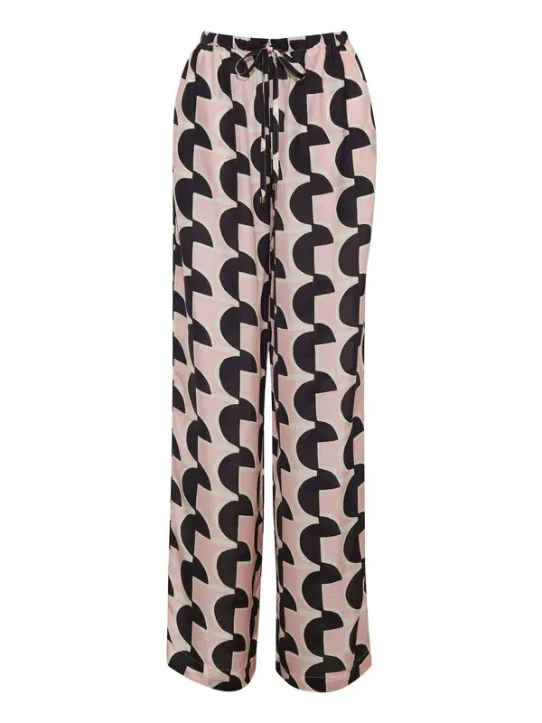 Cara Cara Girona Printed Pants - Forma Geo Blush