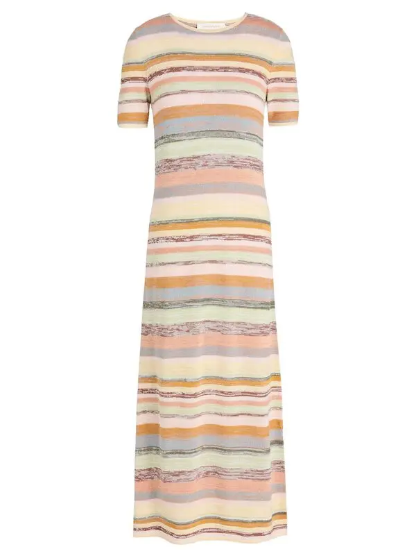 Zimmermann Striped Knitted Midi Dress - Multicolor