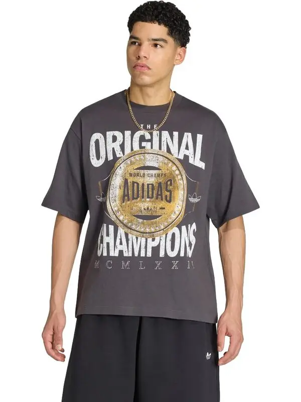 Adidas Originals Championship Graphic Tee Black - Utility Black
