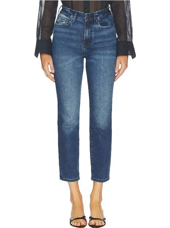 Good American Always Fits Good Legs Straight Jeans - Indigo446