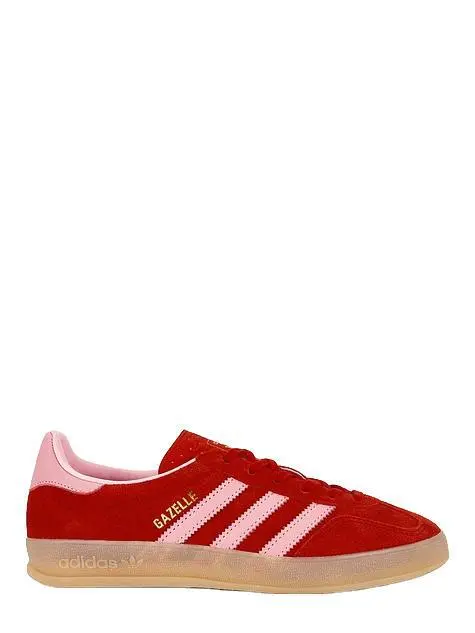 ADIDAS ORIGINALS Gazelle Indoor Sneakers - Better Scarlet  Light Pink & Gum 4