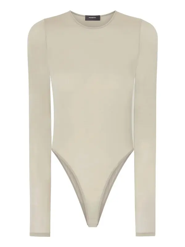 Wardrobe.NYC Stretch-jersey Bodysuit - Neutrals