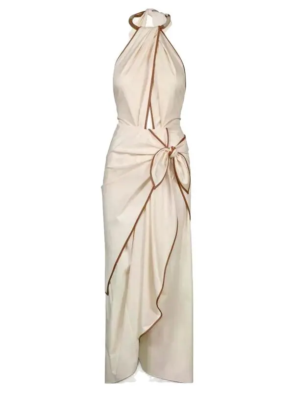 Johanna Ortiz Centro Del Cielo Midi Dress - Neutrals