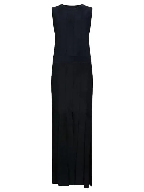 Liu Jo Fringed Knit Dress - Black