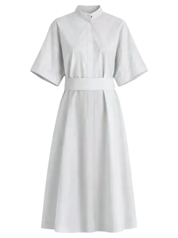 Liviana Conti Aveline Tie-waist Midi Dress - Grey