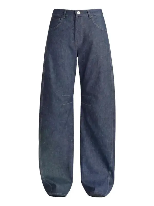 Liviana Conti Leon Contrast-stitching Jeans - Blue