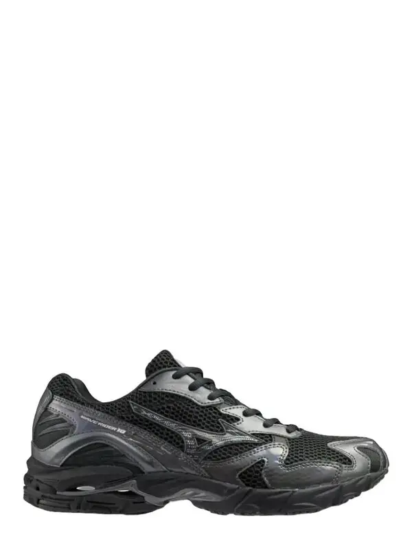 Mizuno Wave Rider Lace-up Sneakers - Black