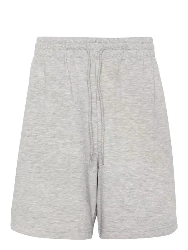 NEW BALANCE Logo-embroidered Mélange Track Shorts - Grey