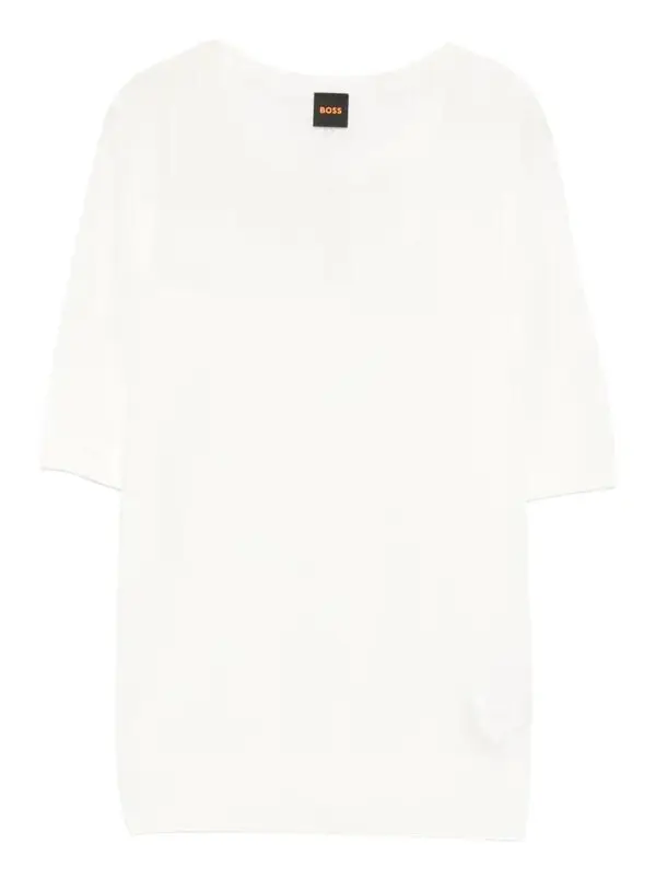 BOSS Fiaffu Short-sleeve T-shirt - Neutrals