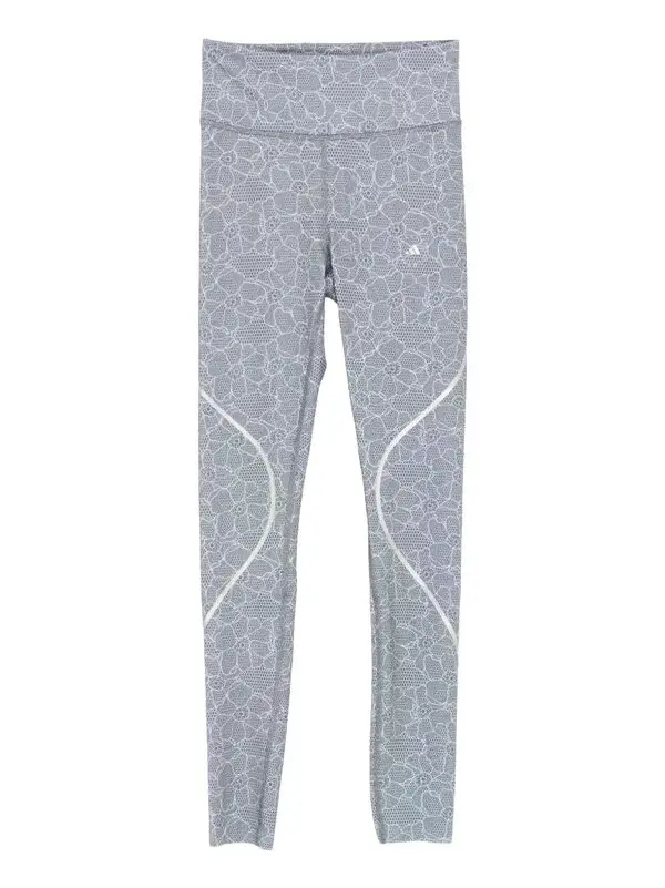 Adidas By Stella McCartney Printed Running Leggings - Grey