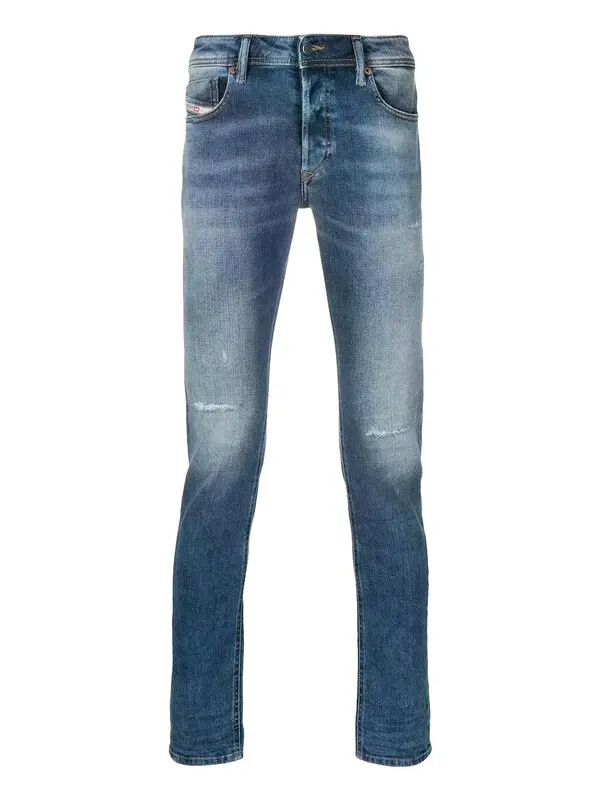 DIESEL® Mid-rise Slim-cut Jeans - Blue