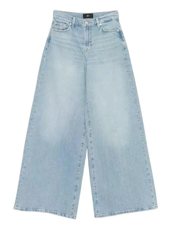 7 For All Mankind Marie Wide Leg Jeans - Blue