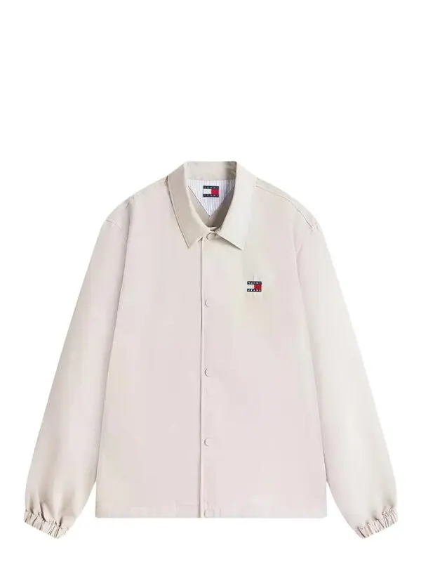 Tommy Hilfiger Logo-patch Overshirt - Grey