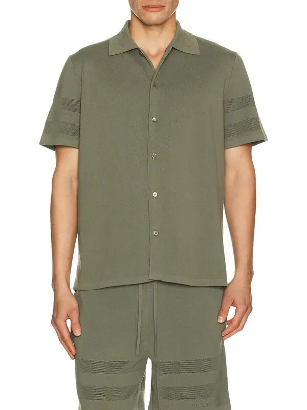 Givenchy Short Sleeve Shirt In Sage - Salvia