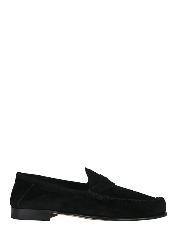 TOM FORD Suede Twisted Band Ripley Loafer - Black