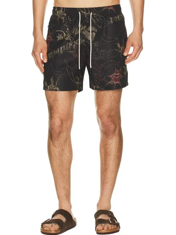 Oas Romantique Swim Shorts - Black