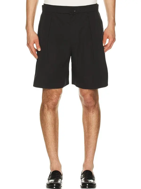 Saint Laurent Short Rond Ample - Noir