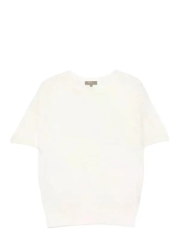 N.peal Milly Lace Stitch T-shirt - Neutrals