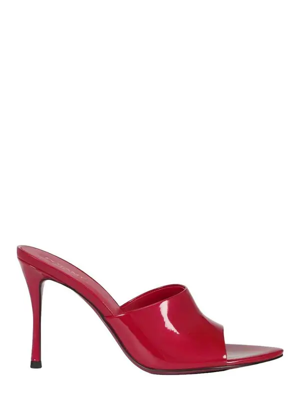 POTAMY Pointed Leather Mules - Red