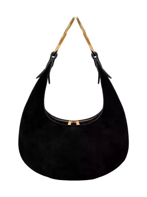 POTAMY Ring Suede Mini Bag - Black