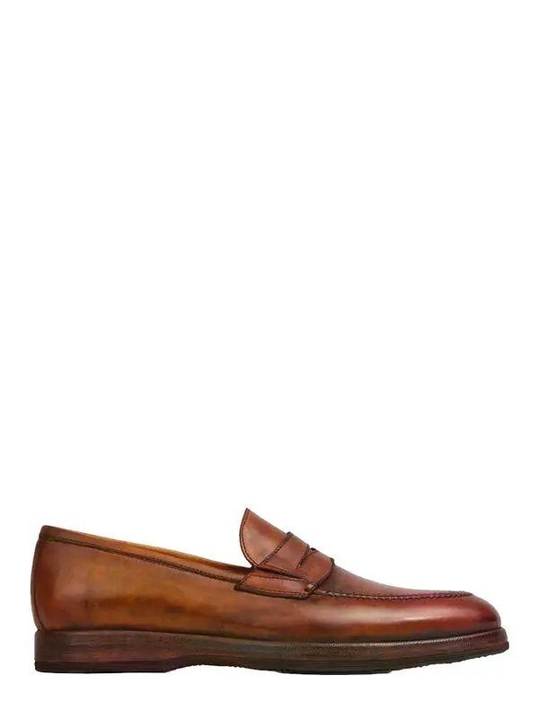 Bontoni Weltsilk Calf Loafers - Brown