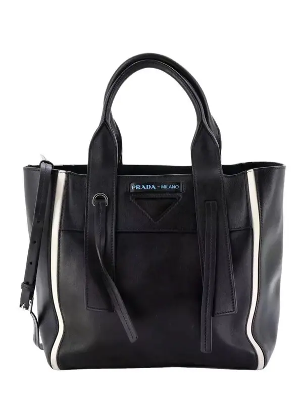 Prada Ouverture Grace Lux Medium Tote Bag - Black