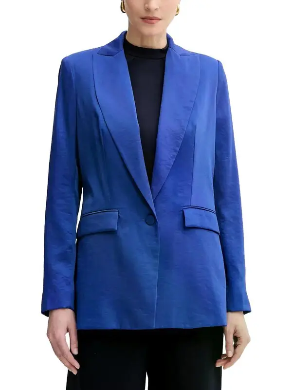 MORGAN Shawl-lapel Blazer - Blue