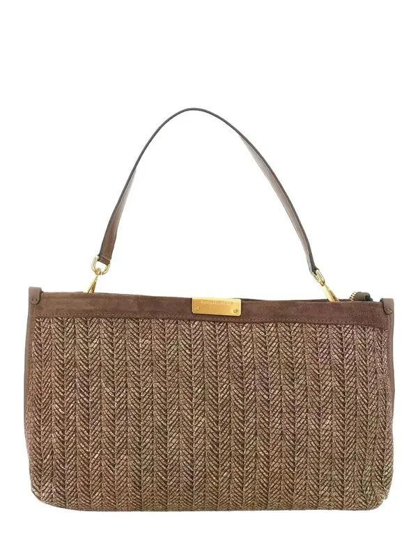 GIANNI CHIARINI Shoulder Bag With Detachable Strap - Brown