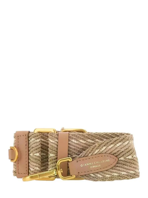 GIANNI CHIARINI Logo-print Shoulder Strap - Neutrals