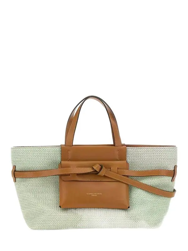 GIANNI CHIARINI Alexandra Tote Bag With Logo Detail - Green
