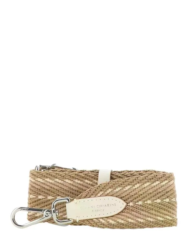 GIANNI CHIARINI Leather-trim Bag Strap - Neutrals