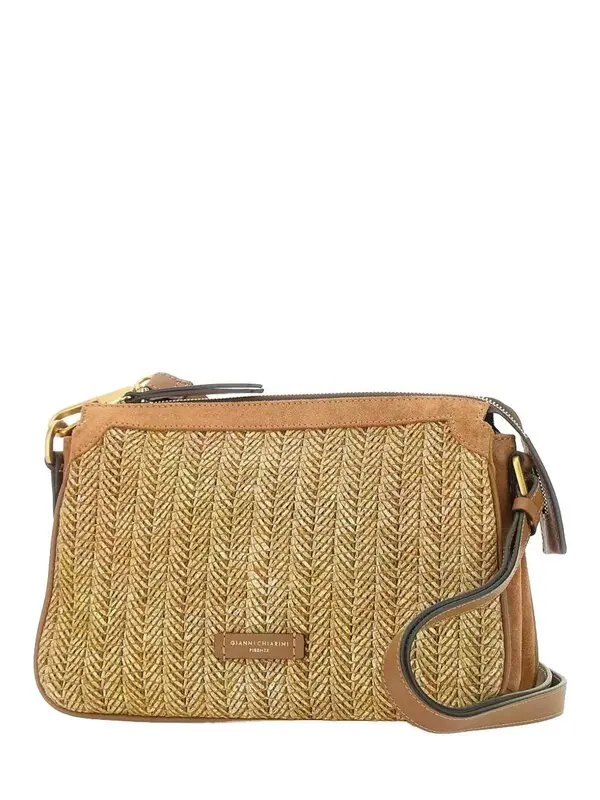 GIANNI CHIARINI Brooke Logo-patch Shoulder Bag - Neutrals