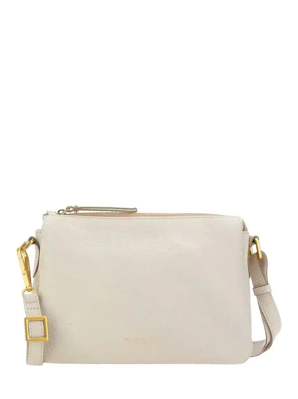 GIANNI CHIARINI Brooke Grained Shoulder Bag - Neutrals