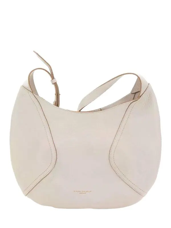 GIANNI CHIARINI Juno Grained-leather Shoulder Bag - Neutrals