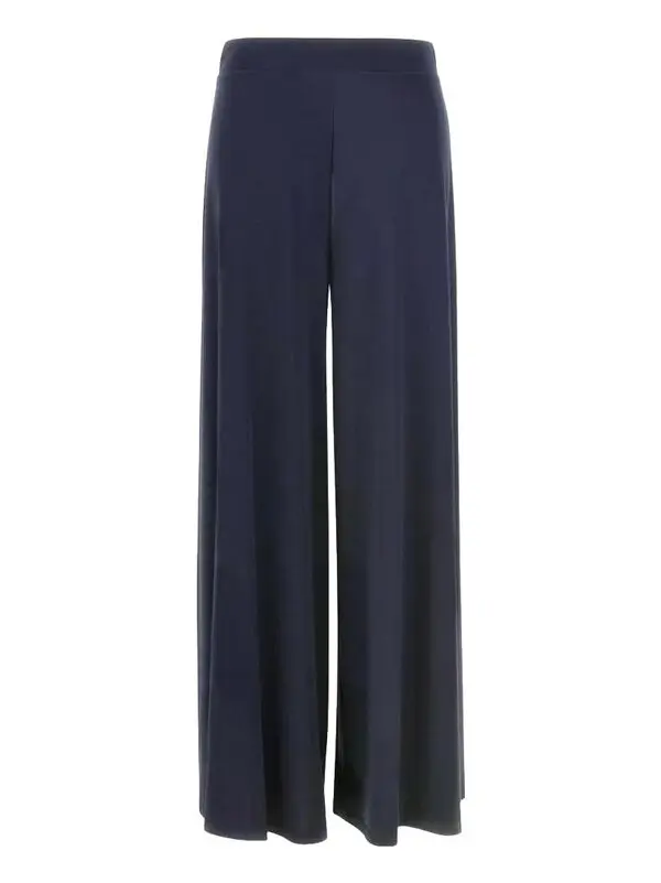 KAOS Elasticated Wide-leg Trousers - Blue