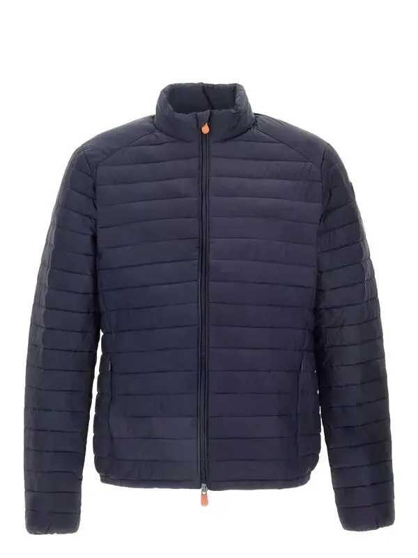 SAVE THE DUCK Quilted Zip Jacket - Blue