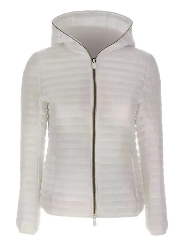 SAVE THE DUCK Hooded Quilted Jacket - White