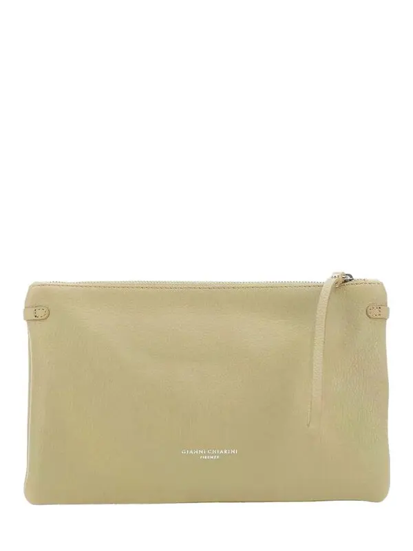 GIANNI CHIARINI Hermy Leather Clutch - Green