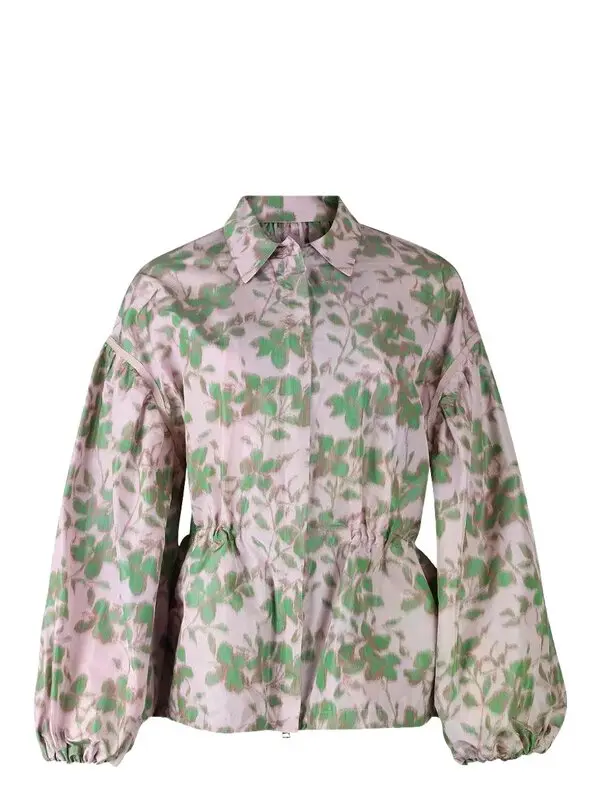 Giambattista Valli Floral-pattern Drawstring Jacket - Pink