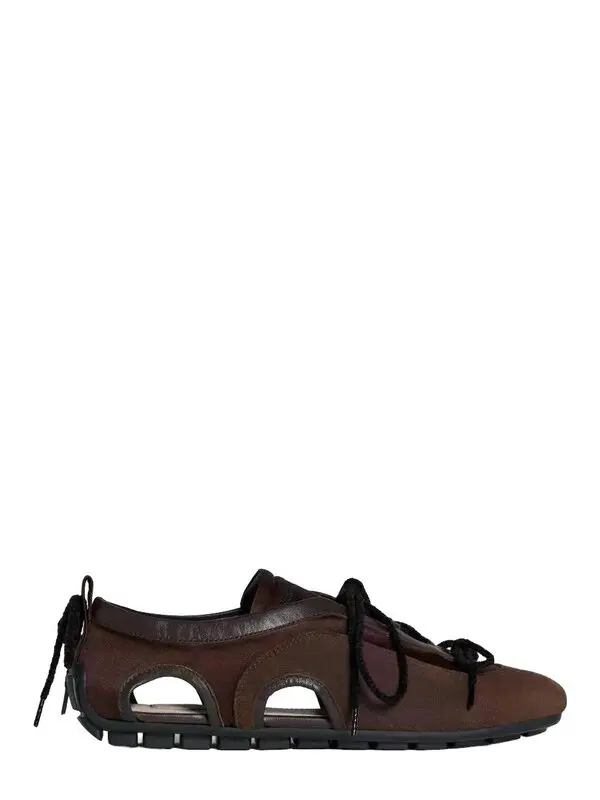 Simone Rocha Cut-out Ballerina Sneakers - Brown