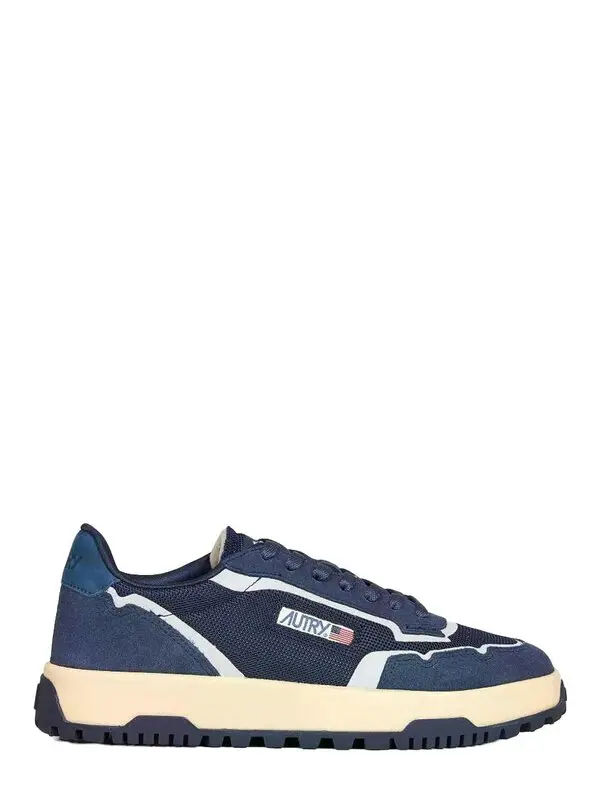 AUTRY Wildpace Perforated Suede Sneakers - Blue