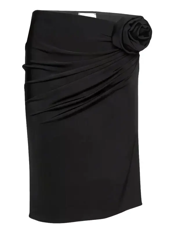 Magda Butrym Gathered Draped Skirt - Black